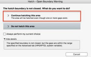 AutoCAD Answers Hatching Spaces With Broken Boundaries GRAITEC