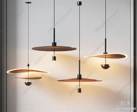 现代金属吊灯su模型下载【id 1134527162】 知末su模型网