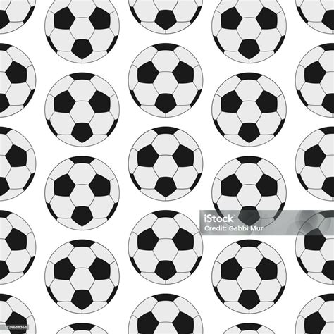 축구 공 매끄러운 벡터 패턴 격리 된 무색 배경 만화 스타일 스포츠 장식품을 반복합니다 공 배경 유럽 선수권 대회를 위한 스포츠 장비 Championship에 대한 스톡