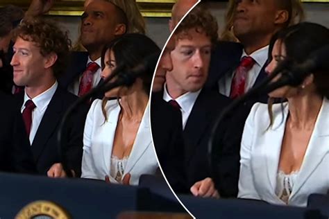 Mark Zuckerberg Caught Staring At Lauren Sanchezs Cleavage During Inauguration Video New