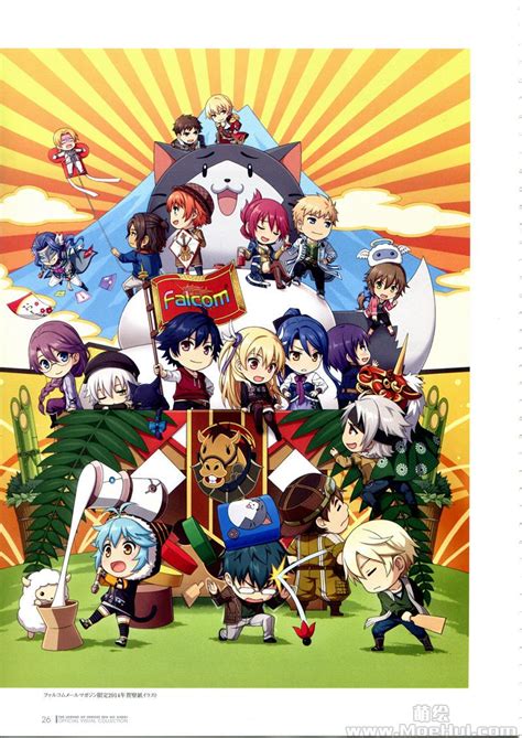 会员 画集 英雄伝説 閃の軌跡 公式ビジュアルコレクションク 179p 萌绘