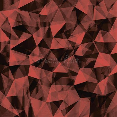 Seamless Geometric Background Of Triangular Polygons Pattern Stock Illustration Illustration