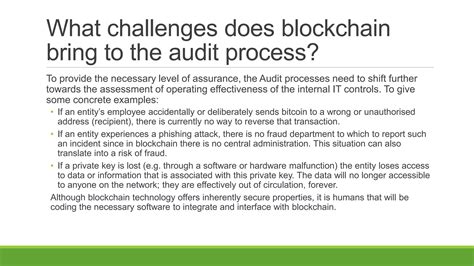 Blockchain In Audit PPT