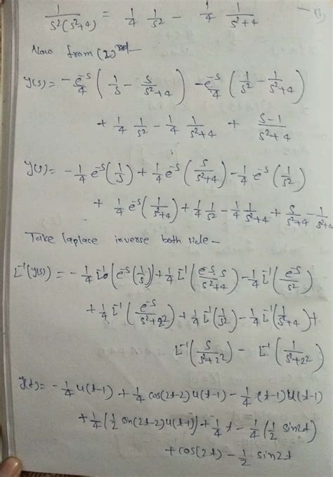 2 Use The Laplace Transform To Solve The Initial Value Problem 4