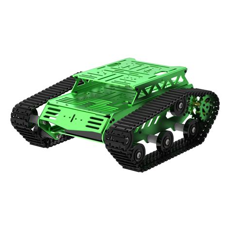 Mua Tank Car Chassis With Dc Geared Motor Shock Absorbing Robot Chassis Full Metal Robotic