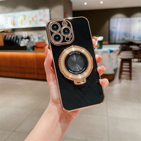 Ancove 360° Rotatable Magnetic Ring Stand For Iphone 13 Mini Case