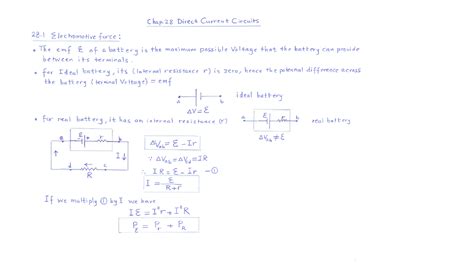 SOLUTION Direct Current Circuits Studypool