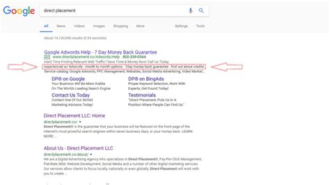 Ad Extension Series What Are Callout Extensions Direct Placement Llc