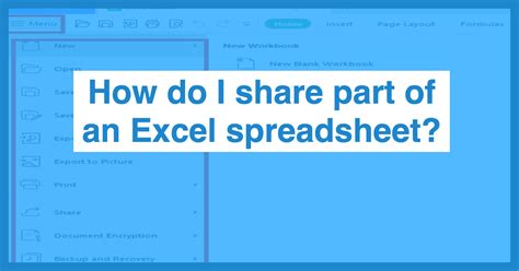 How To Share A Part Of An Excel Spreadsheet With Others Anyleads