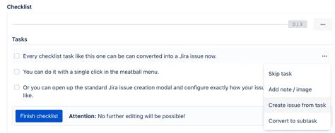 How To Convert Checklist Tasks Into Jira Issues 🚀 Checklists For Atlassian Jira And Confluence