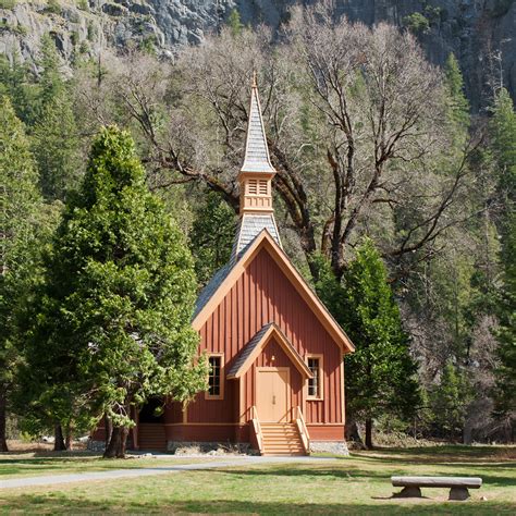 Yosemite Valley Chapel In Yosemite National Park Ca 4 Photos