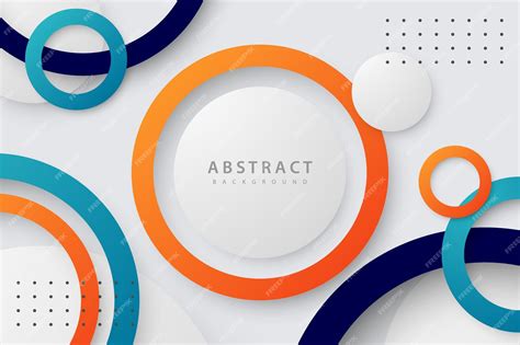 Premium Vector Gray Abstract Background With Modern Realistic Colorful Circle Pattern