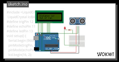 OBSTACLE DETECTORS USING ULTRASONIC TRANSMITTER RECIVER Wokwi ESP32