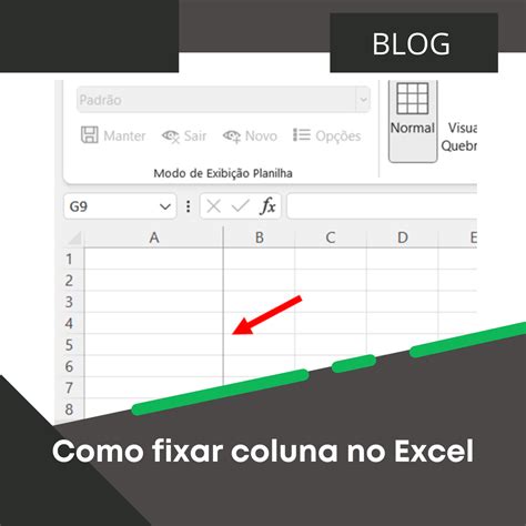 fixar linha excel