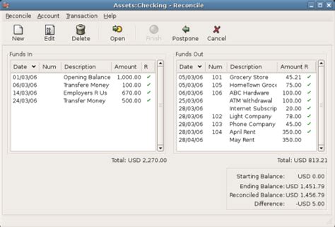 Checkbook — Gnucash Tutorial And Concepts Guide 310 Documentation