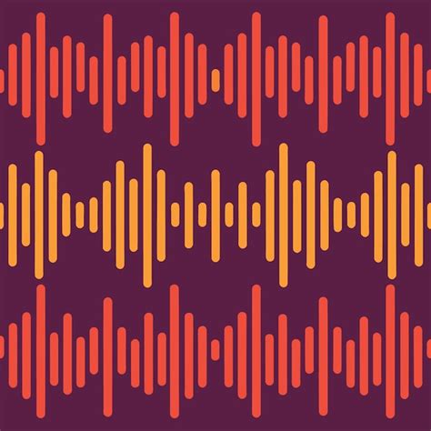 Premium Vector Seamless Sound Waveform Pattern For Radio Podcasts Music Player Video Editor