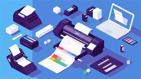 Printing House Polygraphy Industry Isometric Landing Page Offset Or