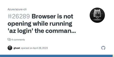 Browser Is Not Opening While Running Az Login The Command Prompt With Different User · Issue