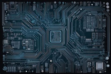 Premium Photo Circuit Board Background Technology