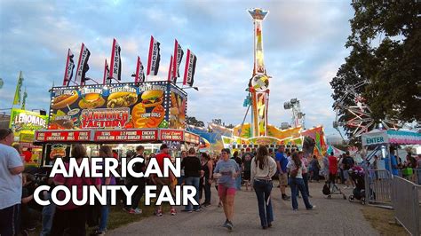 Walking At An American County Fair Wyandot County Fair Upper