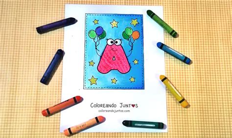 15 Dibujos De La Letra A Para Colorear ¡gratis Coloreando Juntos