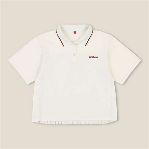 여성 플리츠 폴로 티셔츠 Off White Ww51782333owh 감도 깊은 취향 셀렉트샵 29cm