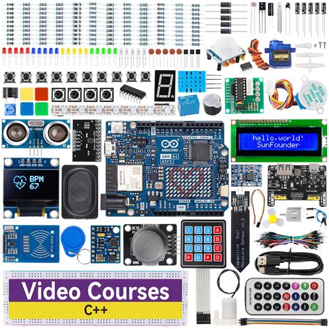 Getuscart Sunfounder Elite Explorer Kit With Original Arduino Uno R4 Wifi Rohs Compliant