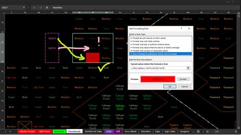 Excel Conditional Format By Formula Containing Celladdress In More