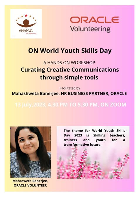 Announcer For The Empowerananya Session In Collaboration With Oracle Volunteering To Commemorate