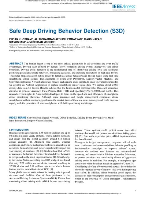 Pdf Safe Deep Driving Behavior Detection S3d
