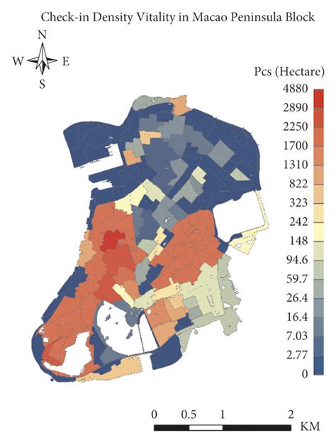 Map Of Poi Density Patterns In Macao Peninsula Block A Poi Density Download Scientific