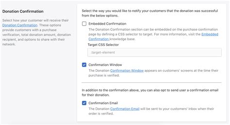 Experience Donation Confirmation And Additional Script