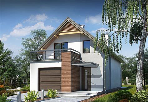 Trei Proiecte De Case Mici Cu Garaj Si Mansarda