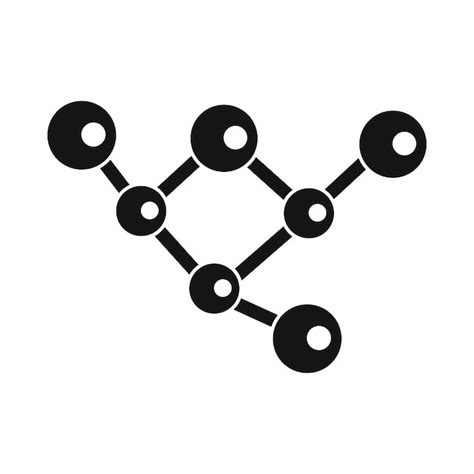 Premium Vector Molecule Structure Icon In Simple Style Isolated On White Background
