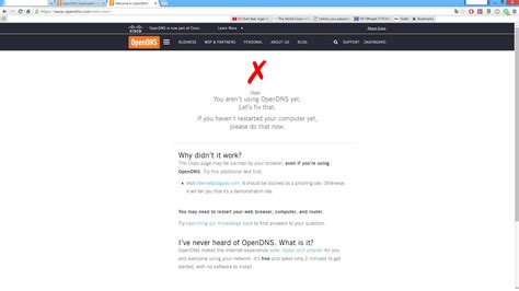 Cant Connect My Computer To Opendns Cisco Community