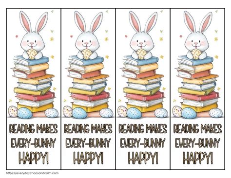 Free Printable Easter Bookmarks