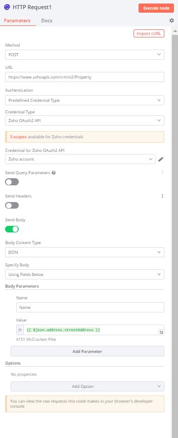 Issue Posting To Zoho CRM Custom Module Questions N N Community