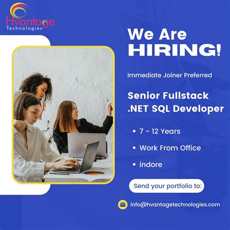 Hvantage Technologies Inc Usa On Linkedin Seniorfullstackdotnetsqldeveloper Sqldeveloper
