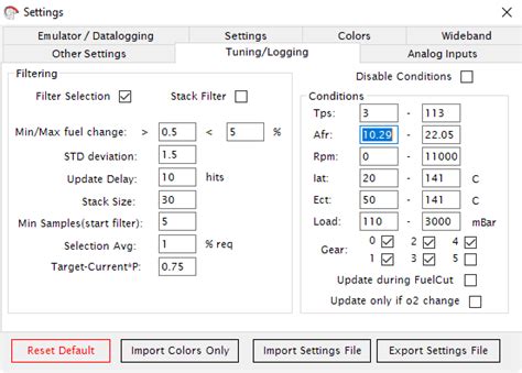 HTS Settings Honda Tuning Suite Wiki