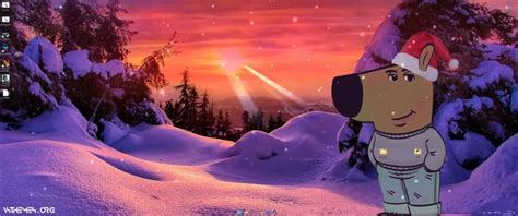 Живые обои «Зимний чиловый парень Live Wallpaper «chill Guy Winter ↳ S