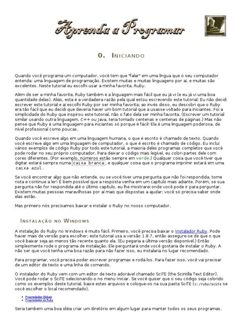 pdf aprenda a programar em ruby por chris pine dokumen tips