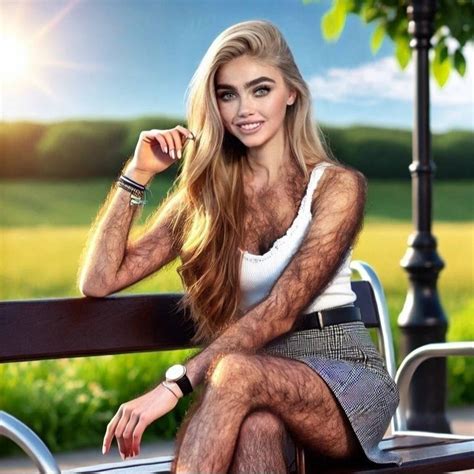 Blonde Hairy Girl At The Park By Beardladylover On Deviantart