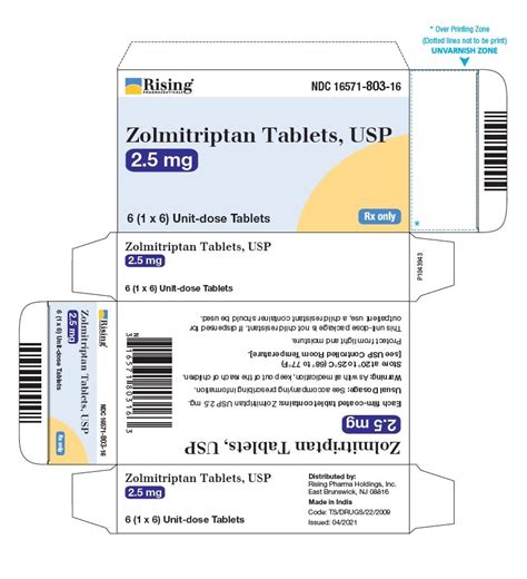 Zolmitriptan Fda Prescribing Information Side Effects And Uses