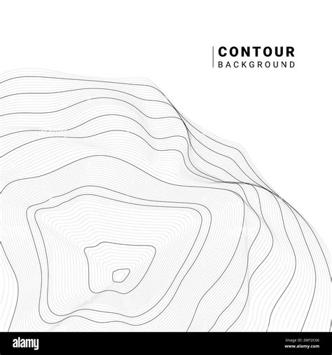 Black And White Abstract Map Contour Lines Stock Vector Image And Art Alamy