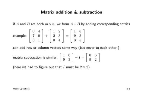 Solution Matrix Operations Introduction To Linear Dynamical Systems