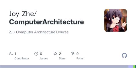 GitHub Joy Zhe ComputerArchitecture ZJU Computer Architecture Course