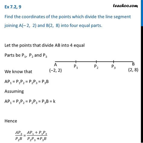 Ex Find Coordinates Of Points Which Divide A