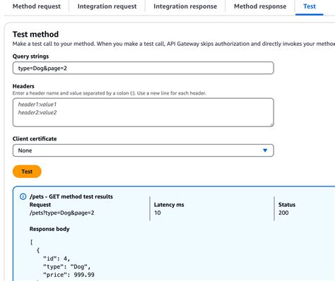 教程：使用 非代理集成创建 Rest Api Amazon Api Gateway