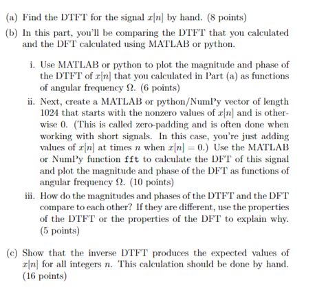 Solved Consider The Discrete Time Signal X N Shown Below