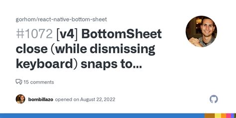 V Bottomsheet Close While Dismissing Keyboard Snaps To Intermediate Position Android Only